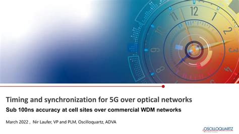 Timing And Synchronization For 5g Over Optical Networks Pdf