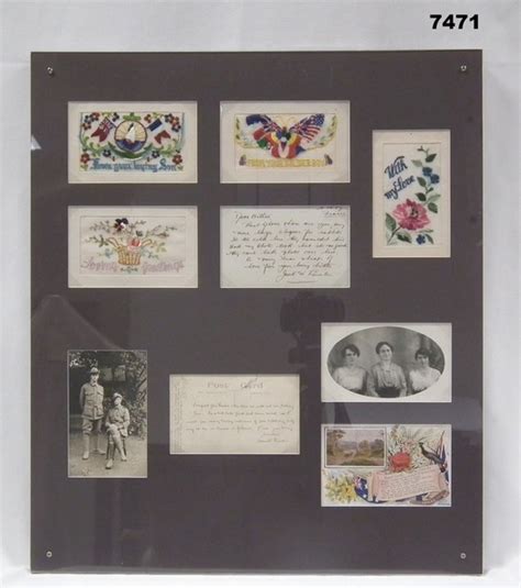 Postcard Framed Ww1 Postcards Postcards Ww1 Frame C200809
