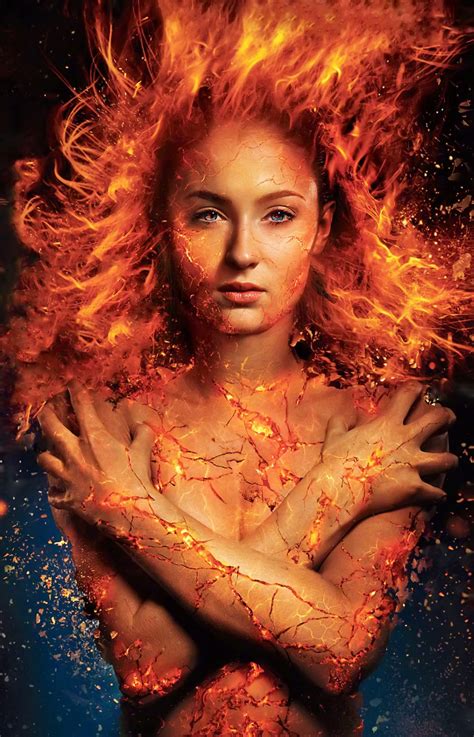 X Men Dark Phoenix Sophie Turner 18x28 45cm 70cm Canvas Print