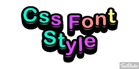 Css Font Style Font Animated  Logo Designs