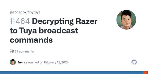 Decrypting Razer To Tuya Broadcast Commands · Issue 464 · Jasonacox