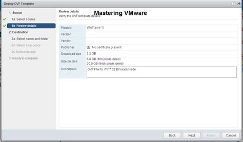 How To Deploy Ovf Or Ova Mastering VMware