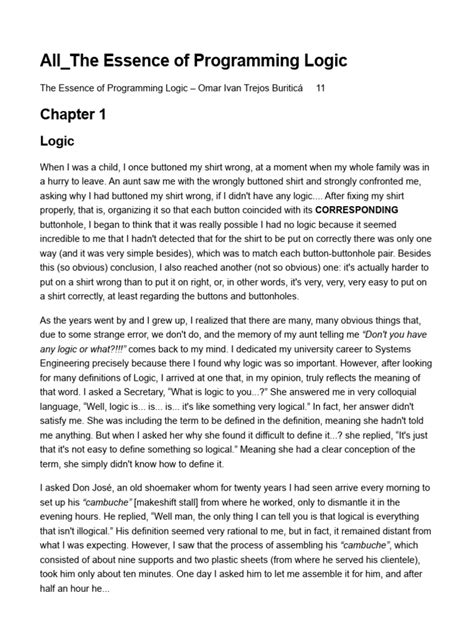 All The Essence Of Programming Logic Pdf Data Type Programming Language