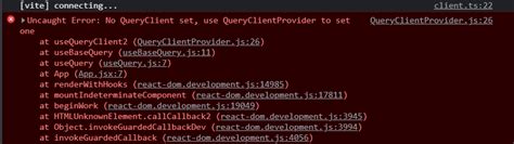 React Query 3191 Not Working With Vite 244 No Queryclient Set
