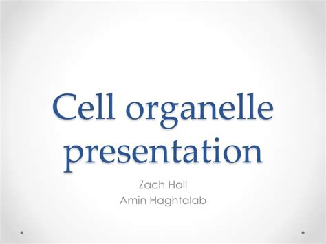PPT Cell Organelle Presentation PowerPoint Presentation Free Download ID