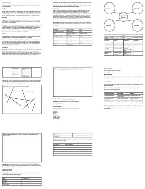The Sovereign State Assignment By Matt Witts Social Studies Resource Store