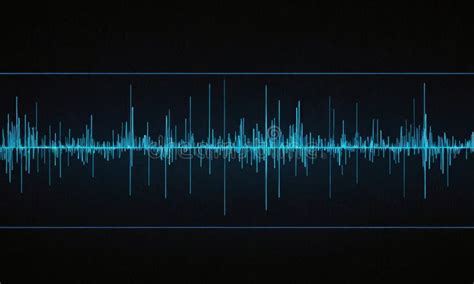 Digital Audio Waveform Displays Gradient Blue And Green Lines Creating Dynamic And Visually