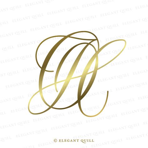 Simple Logo Design Ho Initials Elegant Quill