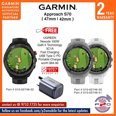 Garmin Approach S Mm Mm Premium Gps Golf Watch Shopee Singapore