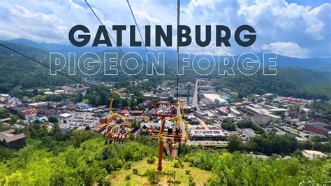 Pigeon Forge Gatlinburg Skybridge And The Great Smoky Mountains In