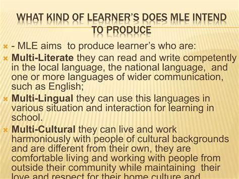 Mother Tongue Based Multilingual Education Pptx