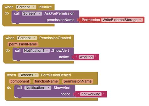 The Permission Write External Storage Has Been Denied MIT App