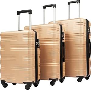 Merax Hardshell Luggage Sets 3 Pcs Spinner Lightweight