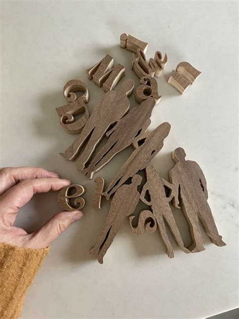 DIY Scroll Saw Family Silhouette Sign Reality Daydream