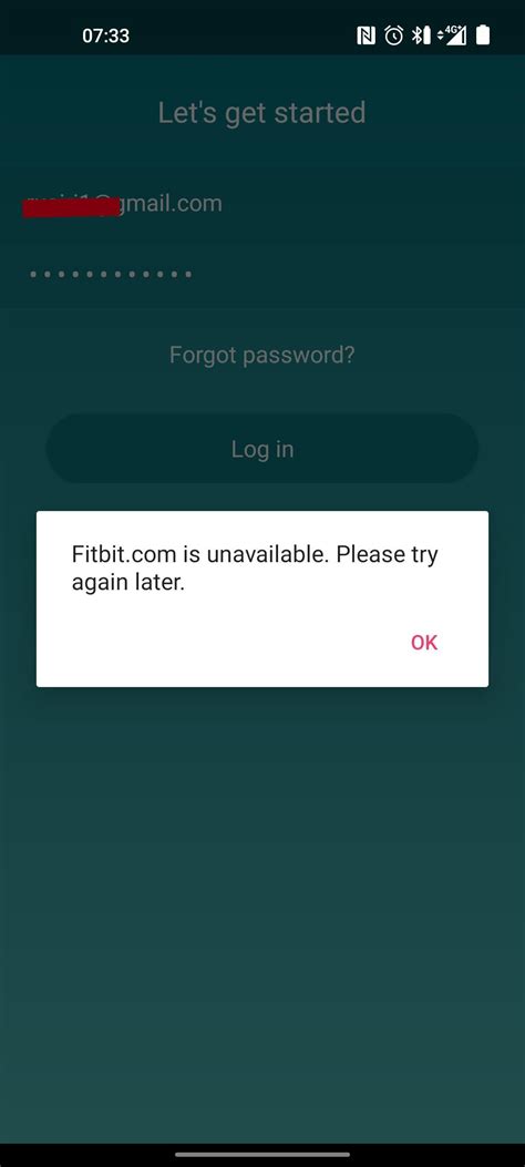 Fitbit App Always Logs Out Greening This Message When Trying To Log In Rfitbit