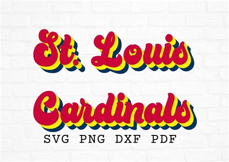 St Louis Cardinals Svg Baseball Svg St Louis Cardinals Template St