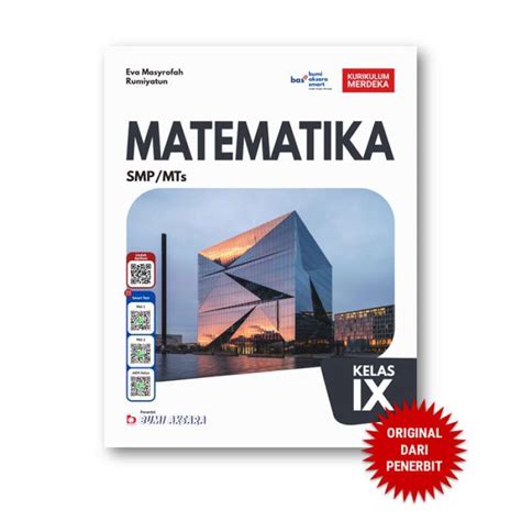 Jual Matematika Kelas Ix Smp Mts Kurikulum Merdeka Bumi Aksara Di