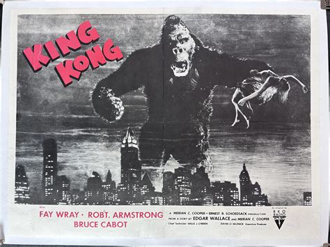 King Kong Original Vintage Movie Poster Starring Fay Wray Original Vintage Movie Posters