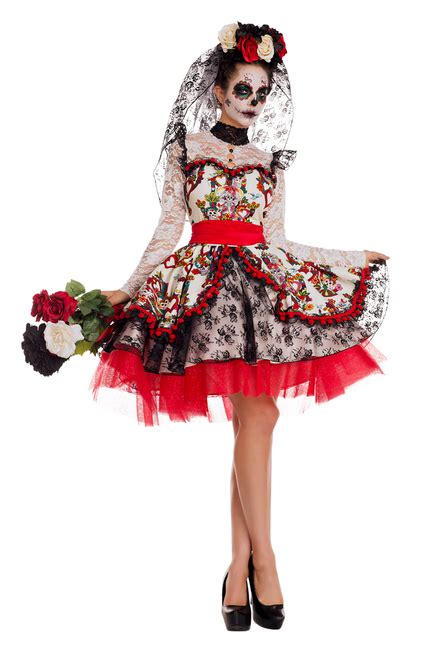 Party Kings Day Of The Dead Dia De Los Muertos Sexy Womens Halloween