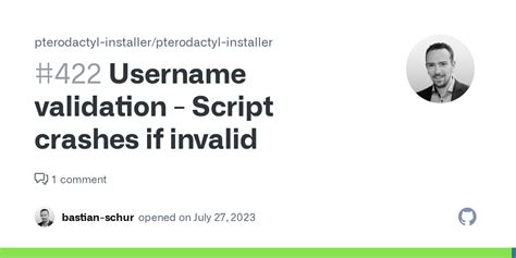Username Validation Script Crashes If Invalid · Issue 422 · Pterodactyl Installerpterodactyl