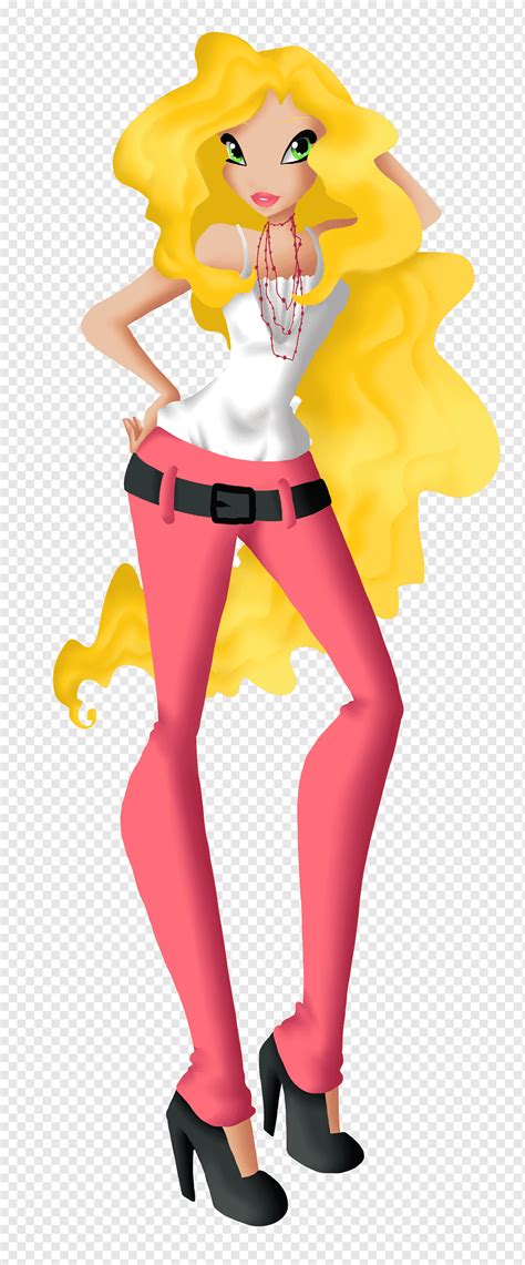 꽃 작은 입상 캐릭터 도시 소녀 만화 가상의 인물 꽃 Png Pngwing