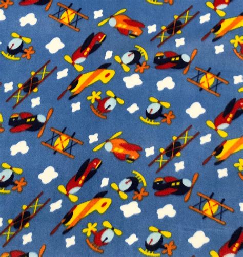 Assorted Anti Pill Fleece Fabric By The Yard Fleece Planes