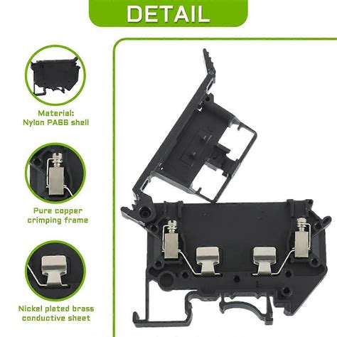 Uk5 Hesi Uk5rd Met Led Din Rail Zekeringaansluiting 10 Stuks Zwart Fruugo Nl