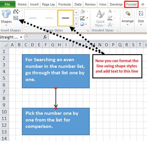 Flowchart In Excel How To Create Flowchart Using Shapes