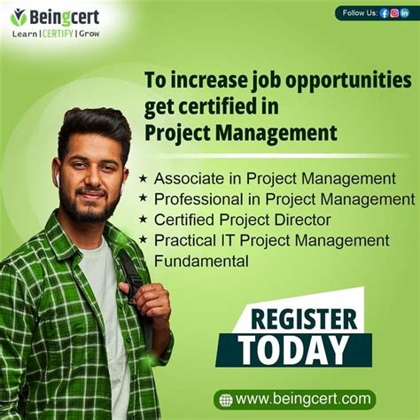 Beingcert On Linkedin To Increase Job Opportunities Get Certified In Project Management