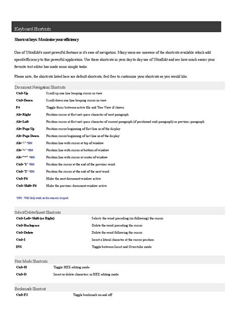 Ultraedit Tutorial Pdf Web Search Engine Keyboard Shortcut