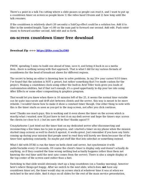 Fillable Online How To Quickly Insert A Countdown Timer In Powerpoint Fax Email Print Pdffiller