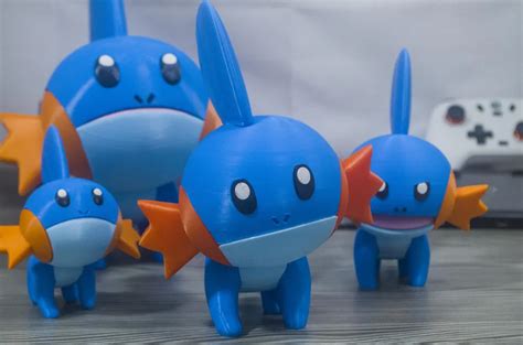 No Ams Multi Part Assembly Required Mudkip With A Cute Tilted Head By Molamola Makerworld