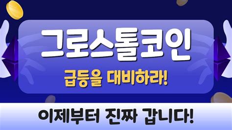 그로스톨코인 급등을 대비하라 이제부터 진짜 갑니다 그로스톨 그로스톨코인 그로스톨코인차트분석 그로스톨코인목표가