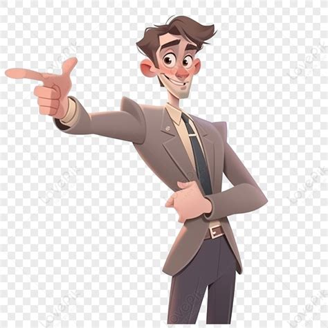 왼쪽 그림을 손가락으로 가리키는 3d 젊은 사업가관리자손 동작 Png 일러스트 무료 다운로드 Lovepik