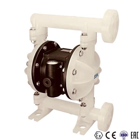 Light Weight Pneumatic Diaphragm Pump For Acids Solvents Caustics