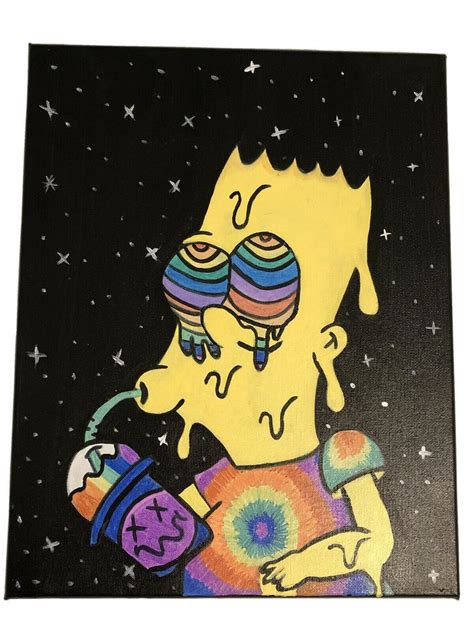 Trippy Bart Simpson Painting 2106130678