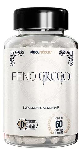 Feno Grego Suplemento Alimentar Natural 60 Cápsulas 500mg Mercadolivre