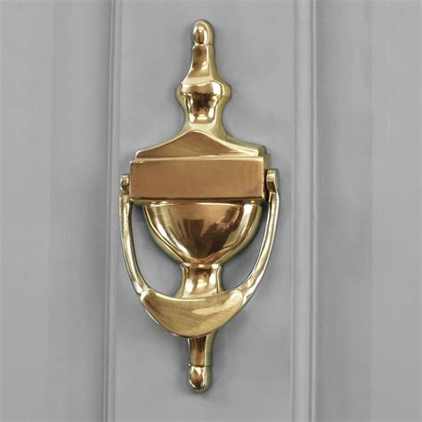 Traditional Victorian Urn Style Door Knocker Black Country Metalworks