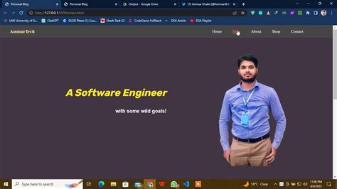 ammar khalid on linkedin 100daysofcode frontend project html css