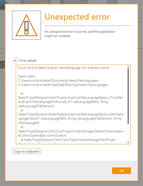 Getting A Language Error When Starting Up Project Designer For The First Time Biamp Cornerstone