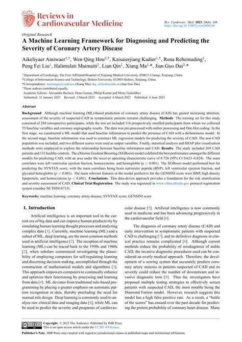 Pdf A Machine Learning Framework For Diagnosing And Predicting The