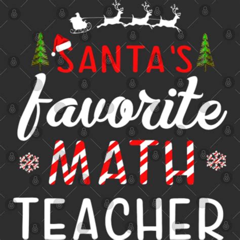 Santas Favorite Math Teacher Christmas Mathematics Teacher Coasters
