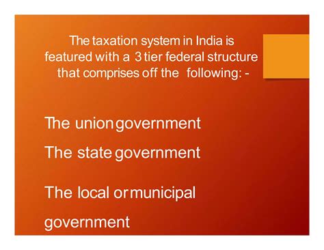 Tax Structure In India Pdf