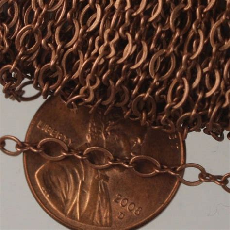10 ft spool of raw copper soldered tiny figure 8 connector etsy