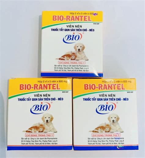 1 ViÊn SỔ Giun SÁn Cho ChÓ MÈo Bio TẨy Giun ChÓ MÈo Lazadavn