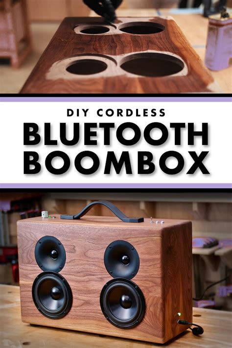 How To Build A DIY Battery Powered Bluetooth Speaker Crafted Workshop