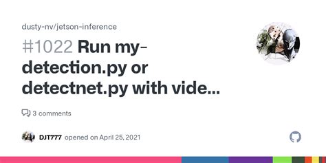 run my detection py or detectnet py with video instead of camera