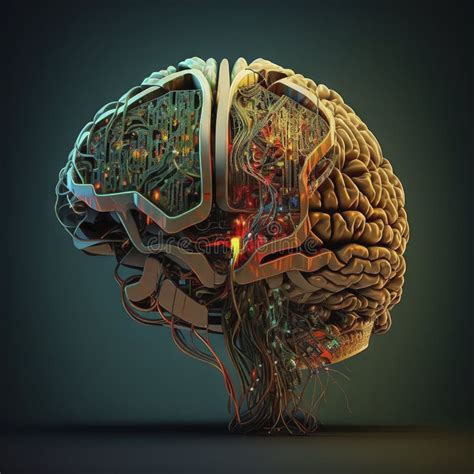 Computer Brain Generative Ai Stock Illustration Illustration Of