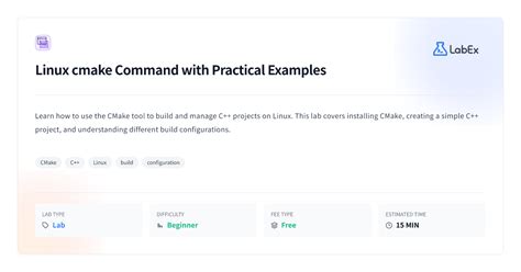 Linux Cmake Command With Practical Examples Labex