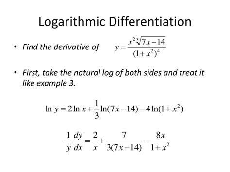 Derivatives Of Logarithmic Functions Ppt Download Derivatives Of Logarithmic Functions Ppt Download